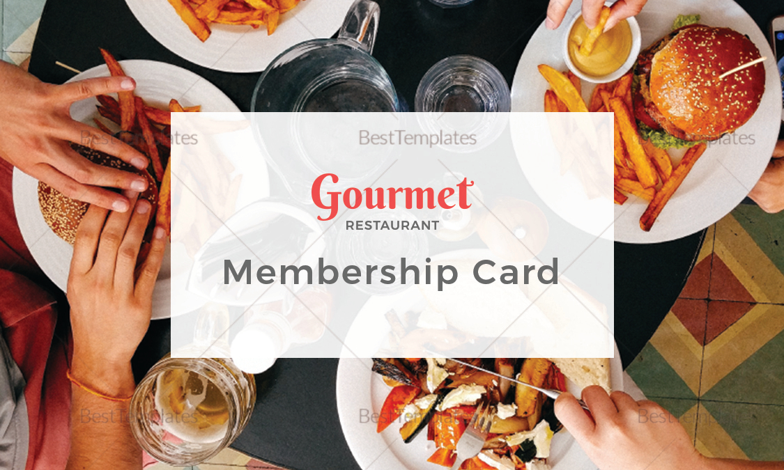 Restaurant Membership Card Template - Best Templates