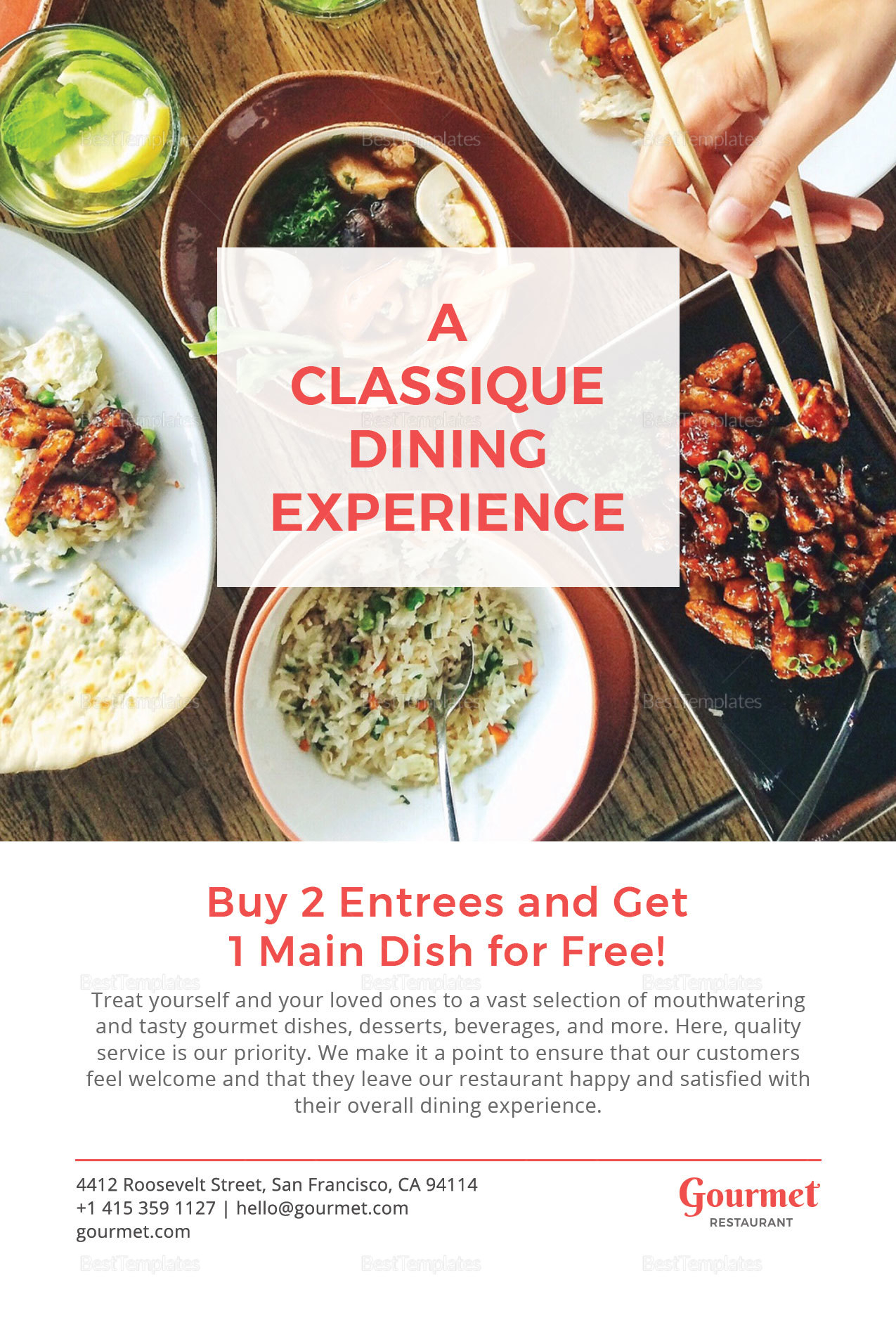 Restaurant Tent Card Template - Best Templates